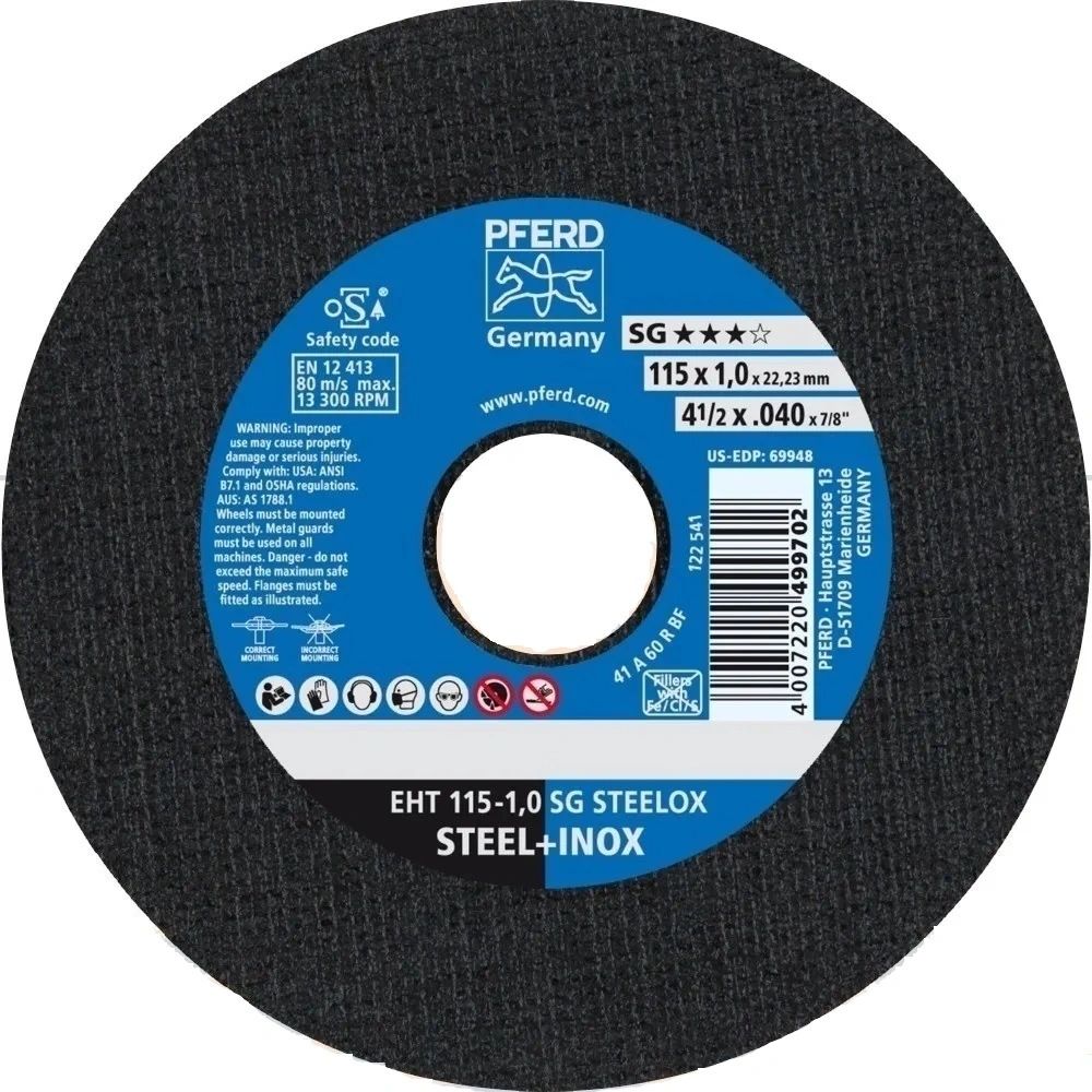 DISCO DE CORTE AC. INOXIDABLE/METAL ALTO RENDIMIENTO PFERD 499702 DISCO DE CORTE AC. INOXIDABLE/METAL ALTO RENDIMIENTO PFERD 499702