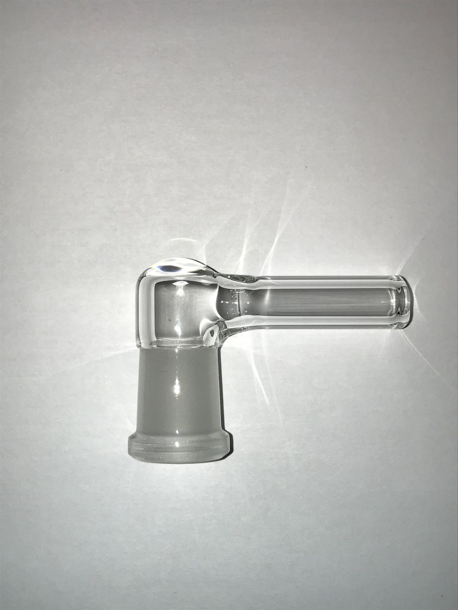 14MM GLASS VAPORIZER WHIP ADAPTER 90 DEGREE FEMALE LARGE TUBE