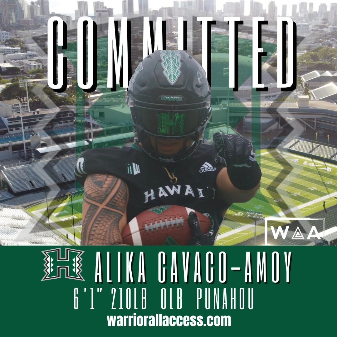 Cavaco-Amoy verbally commits to Hawai’i
