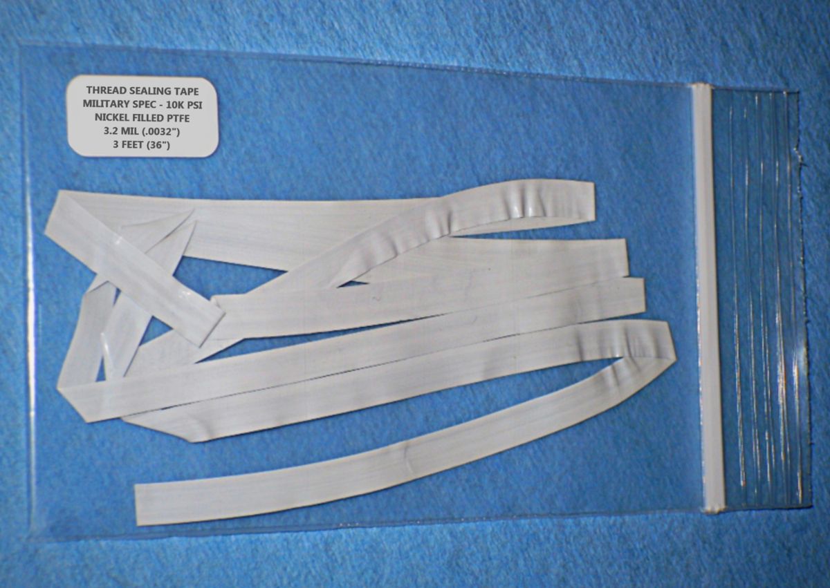 MILITARY-GRADE THREAD SEALING TAPE - 10,000 PSI RATED