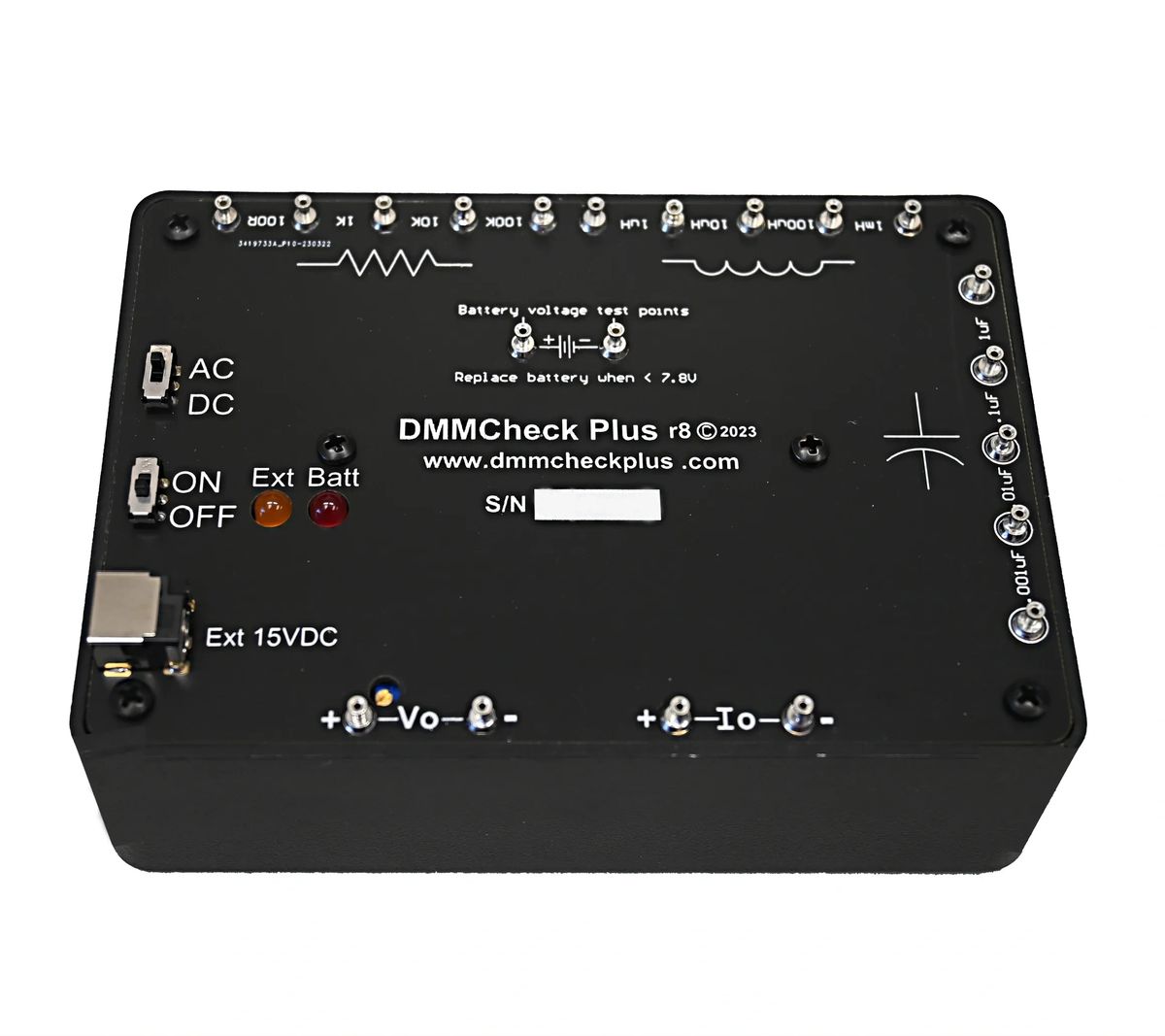 DMM Check Plus Rev. 8 , Dual Power, 9 function
