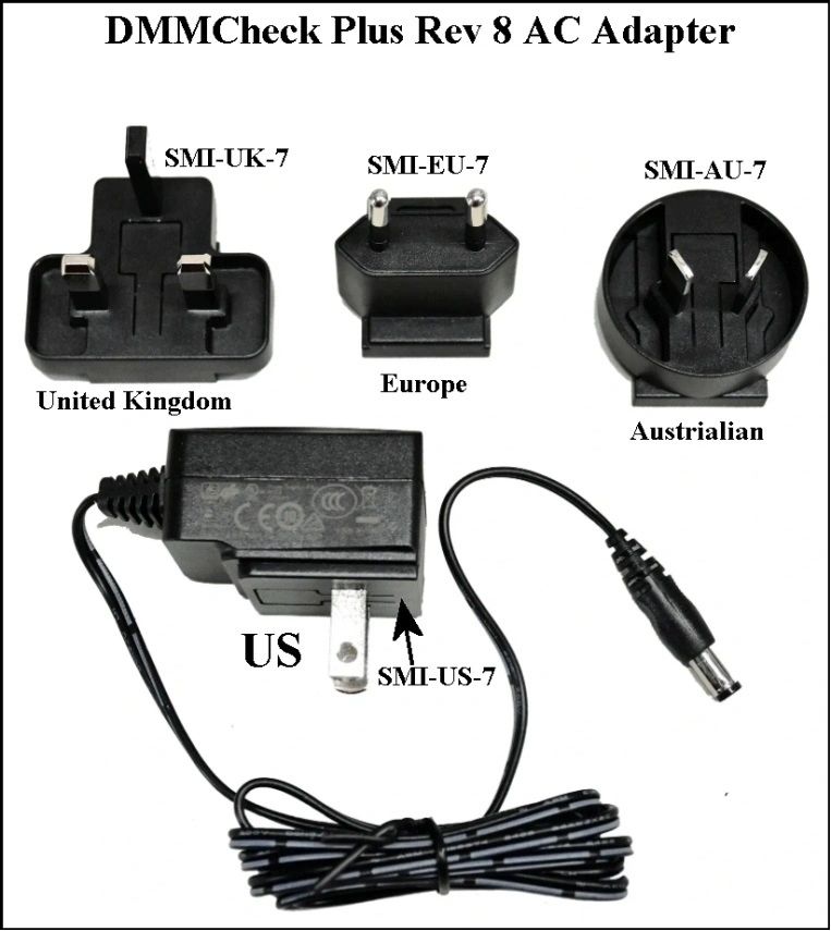 15Vdc Universal power supply for the DMMCheck Plus DP (dual power units)