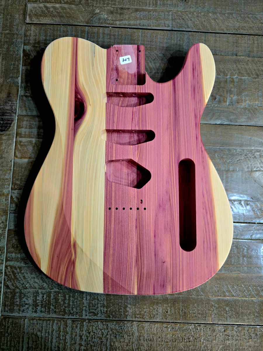 Telecaster-Style Guitar Body, Eastern Red Cedar, Nashville Route