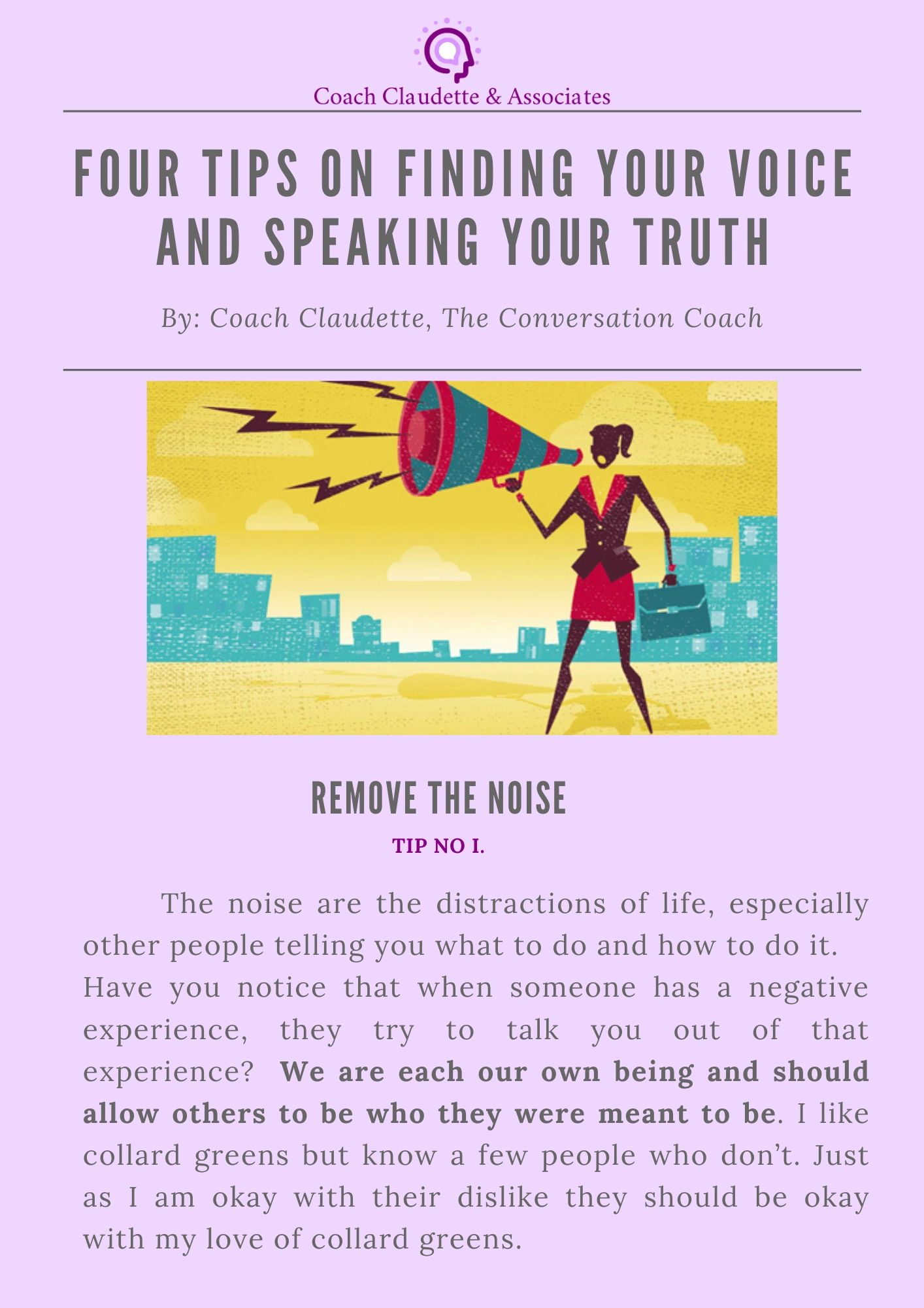 Four Tips on Finding Your Voice and Speaking Your Truth