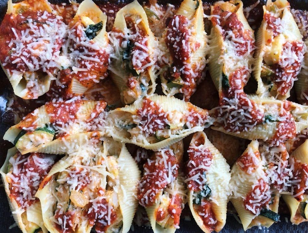 Vegetable Stuffed Pasta Shells