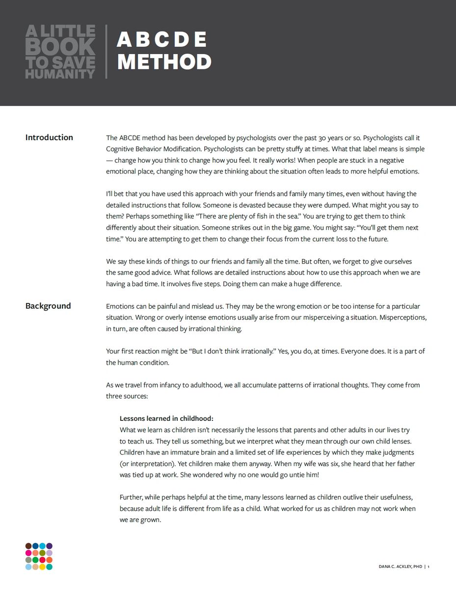 Free Download: ABCDE Method Overview
