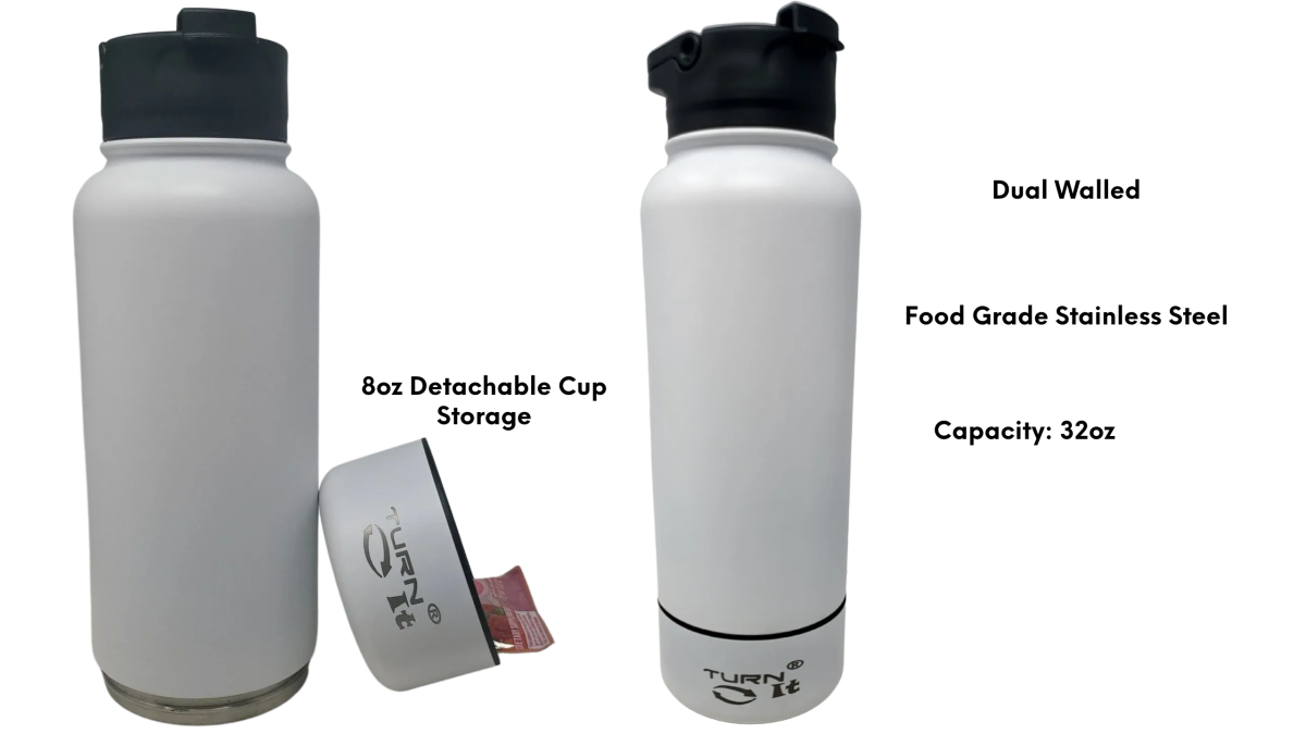 TURNIT Stainless Steel Dual 32oz Water Bottle