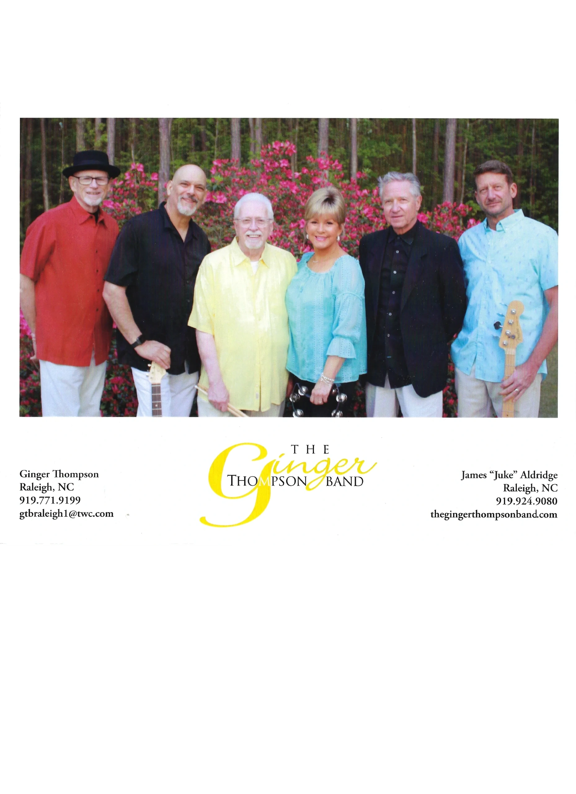 Music and Bands - The Ginger Thompson Band
