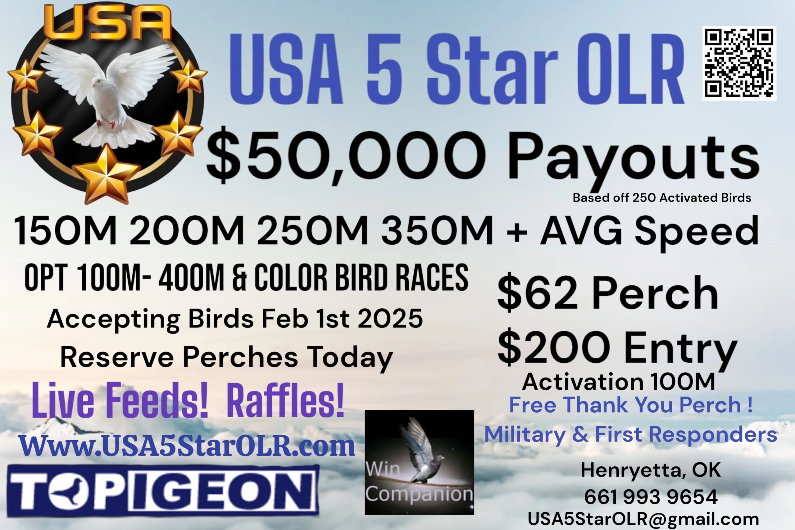 Race Rules | USA 5 Star One Loft Race