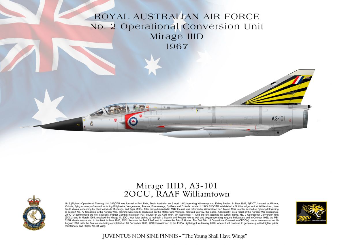 2 OCU Mirage IIID A3-101 Profile Print