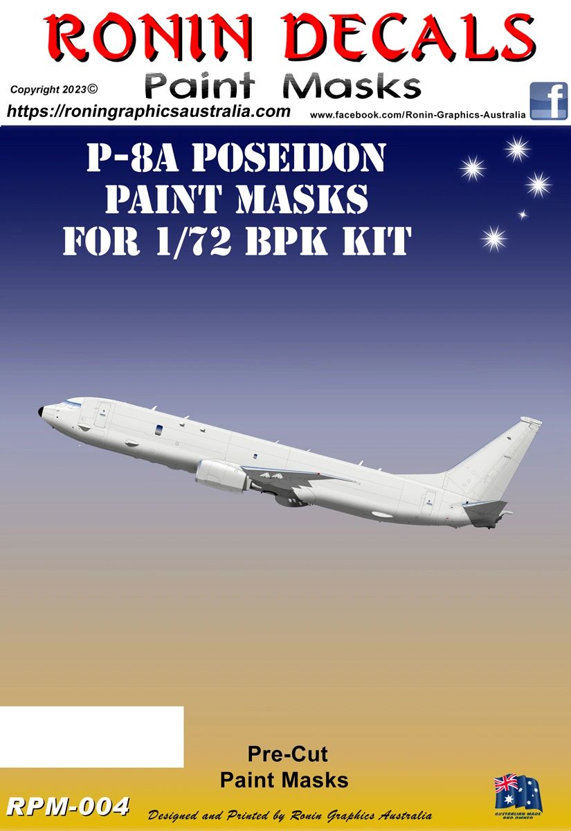 1/72 P-8A Poseidon Paint Masks for BPK Kit