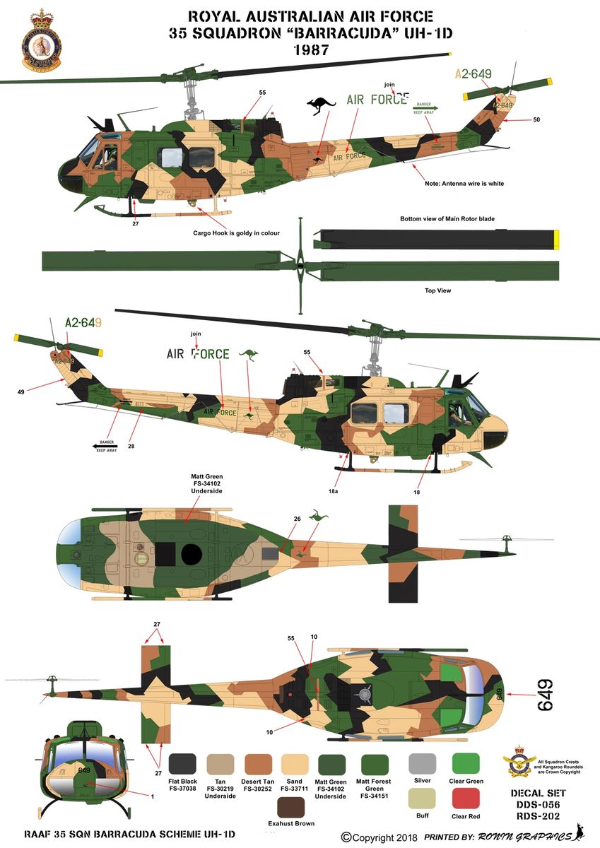 1/32 & 1/35 Military Aircraft Decals