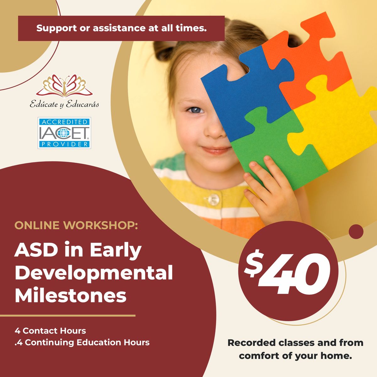 ONLINE WORKSHOP: ASD in Early Developmental Milestones