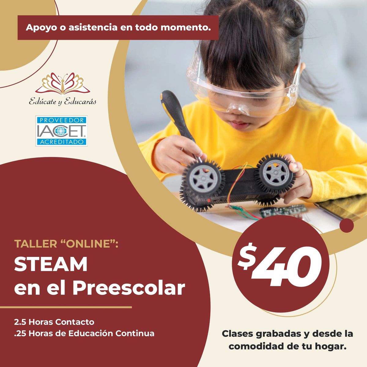 TALLER"ONLINE": STEAM EN EL PREESCOLAR