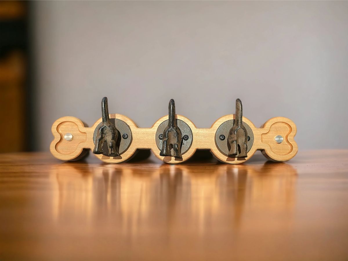 Leash Holder, Dog Bone/Dog Tail