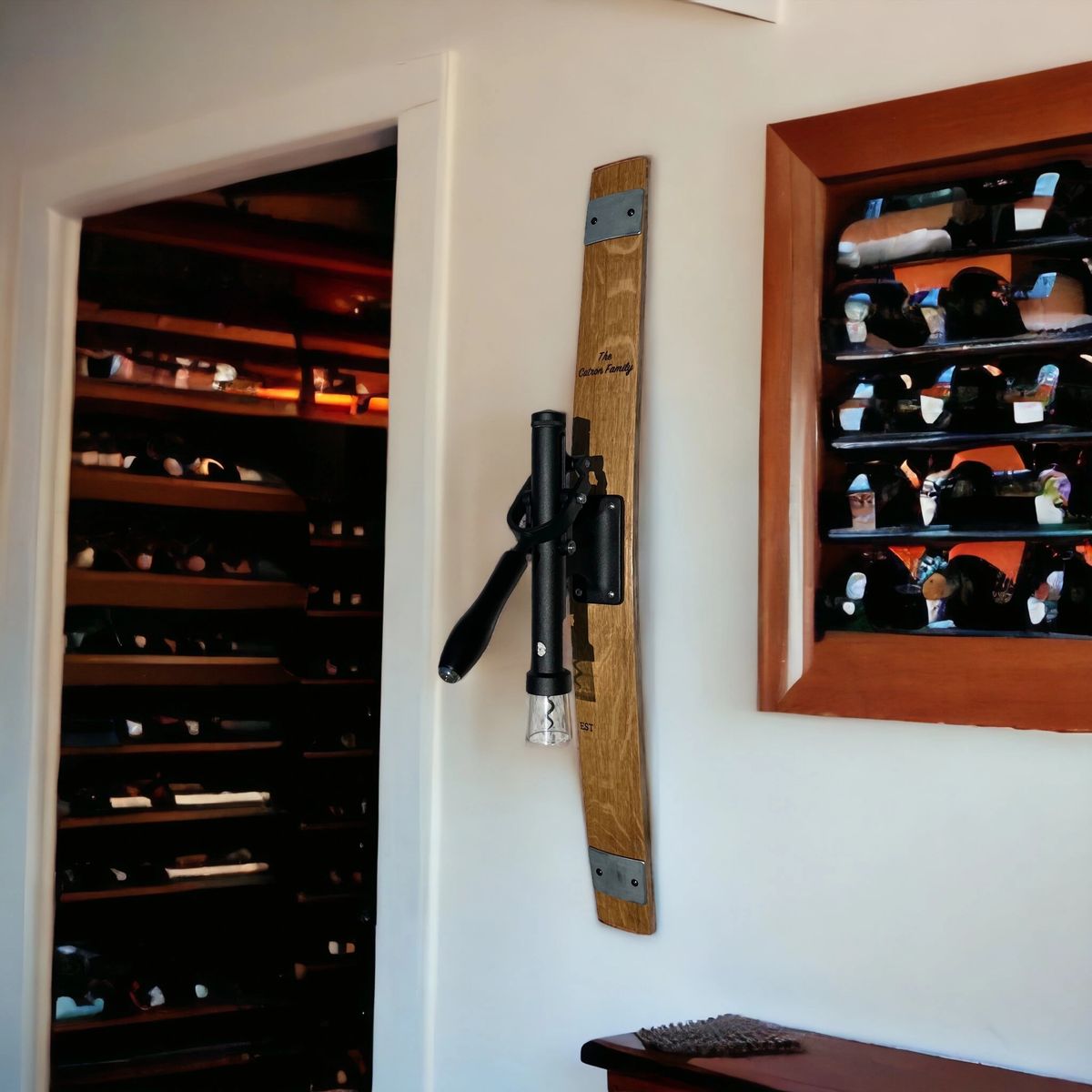 Reclaimed Wine or Whiskey Barrel Stave with Cork Opener (not made by ...