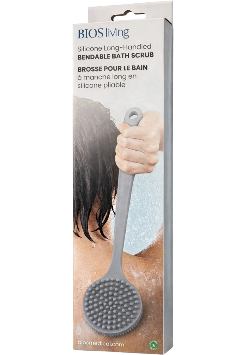 Silicone Long-Handled Bendable Bath Scrub