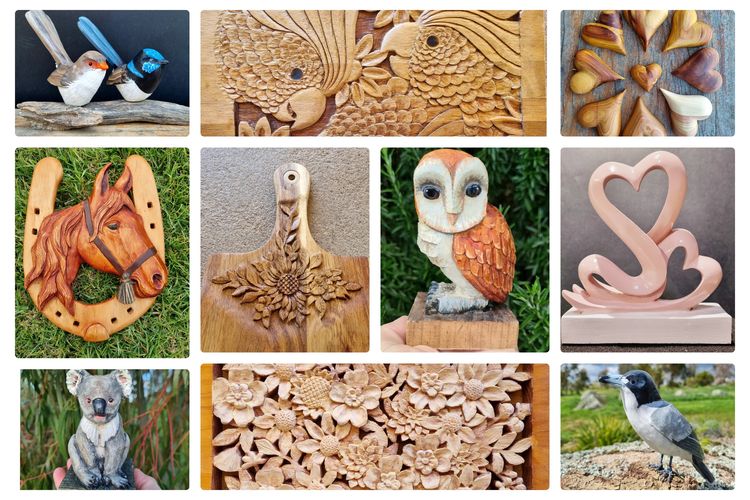 Treasures at Derrymore - Hand Carved, Unique Wood Carvings, Woodworker ...