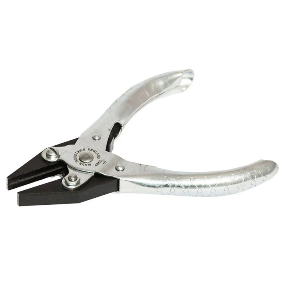 Parallel Action Plier, Flat Nose Serrated, Maun, Made in England