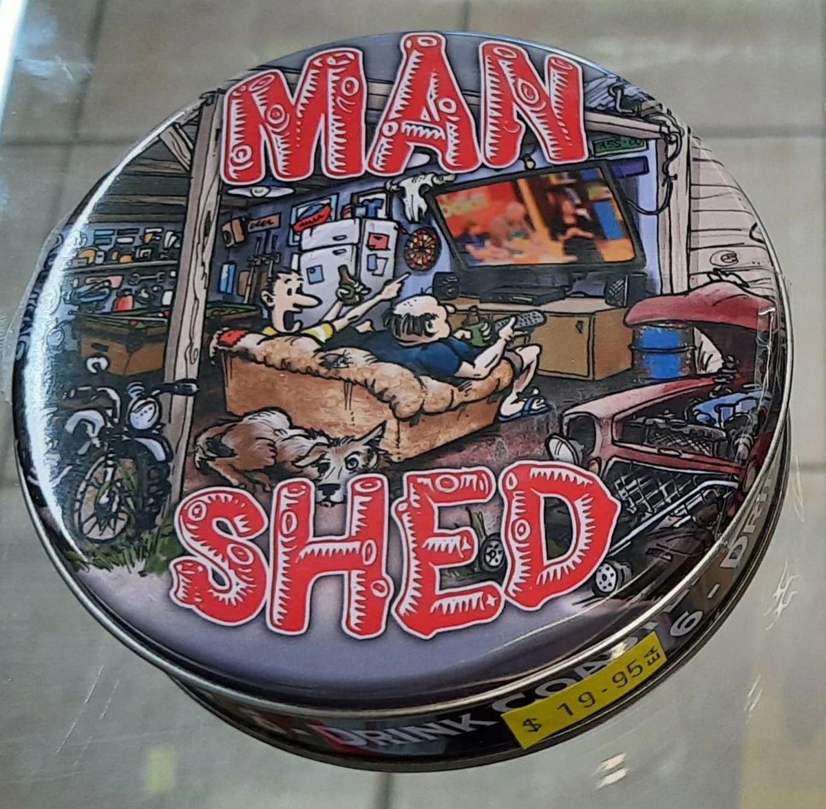 Man Shed Drink Coasters in Collectable Tin - 6 Coasters