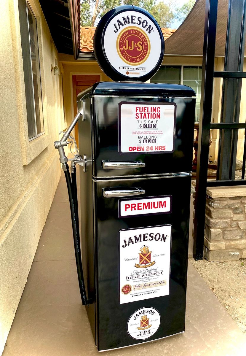 Jameson Gas Pump Refrigerator