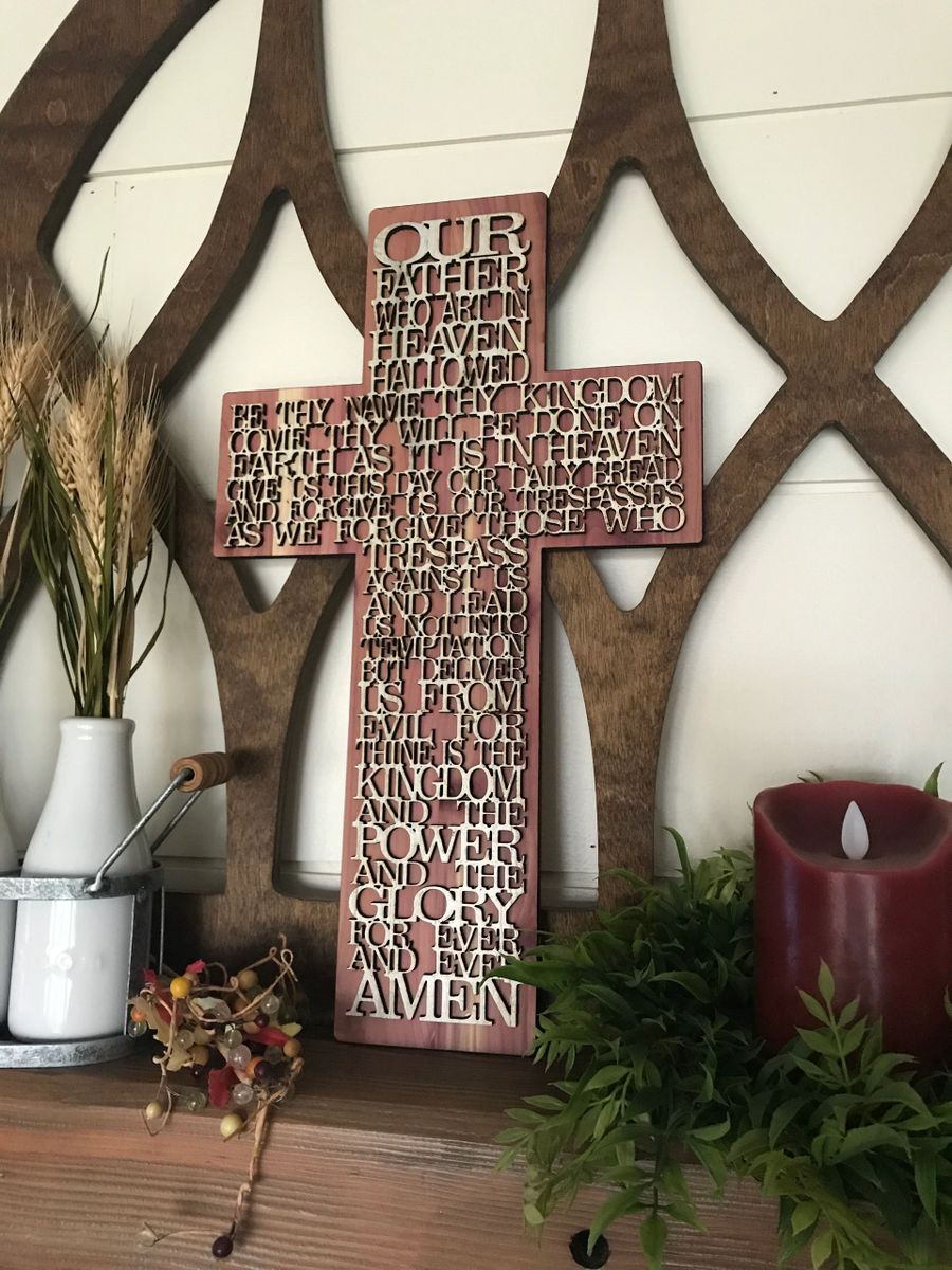 Our Father Who Art in Heaven Cross