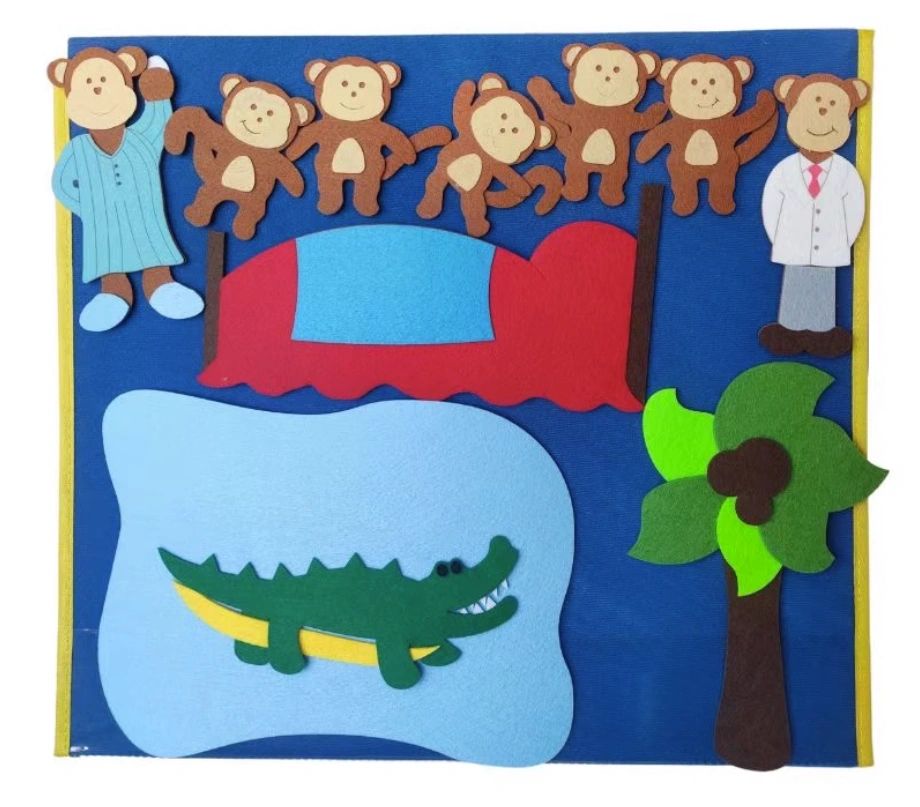 Five Little Monkeys felt story set