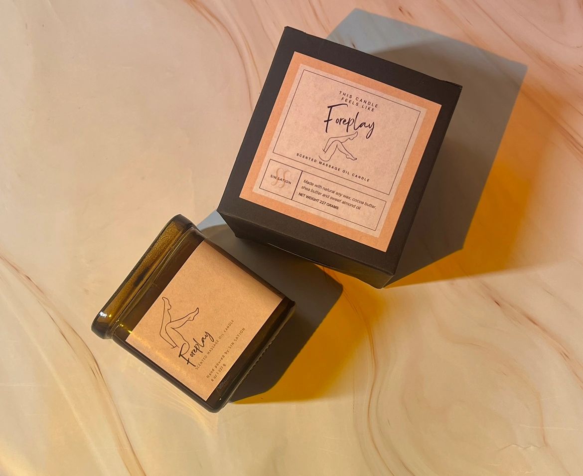 Foreplay Massage Oil Candle