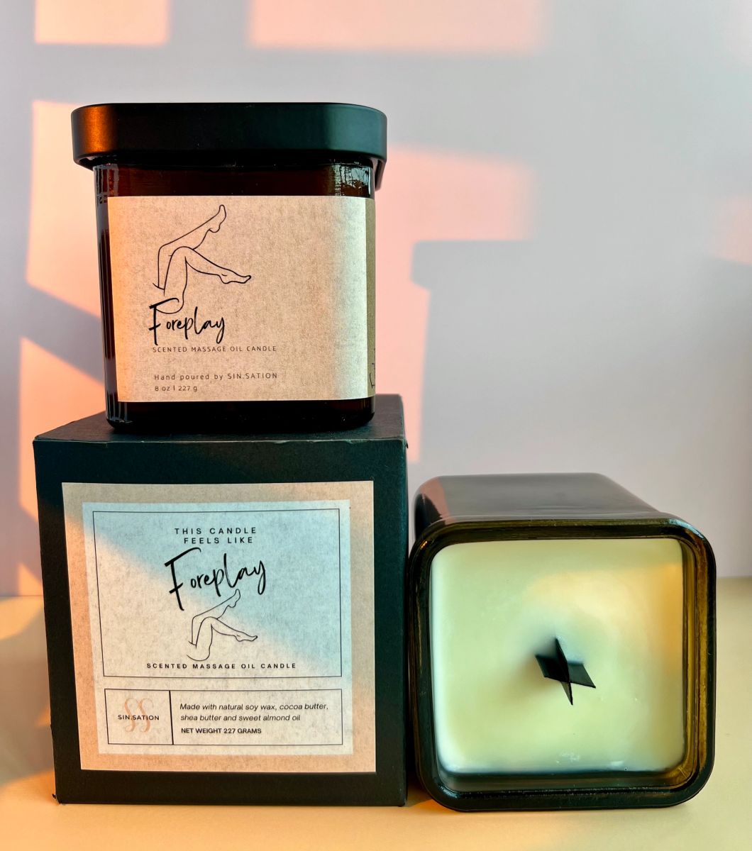 Foreplay Massage Oil Candle