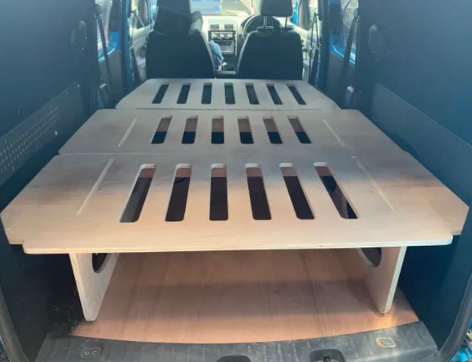 vw caddy bed system