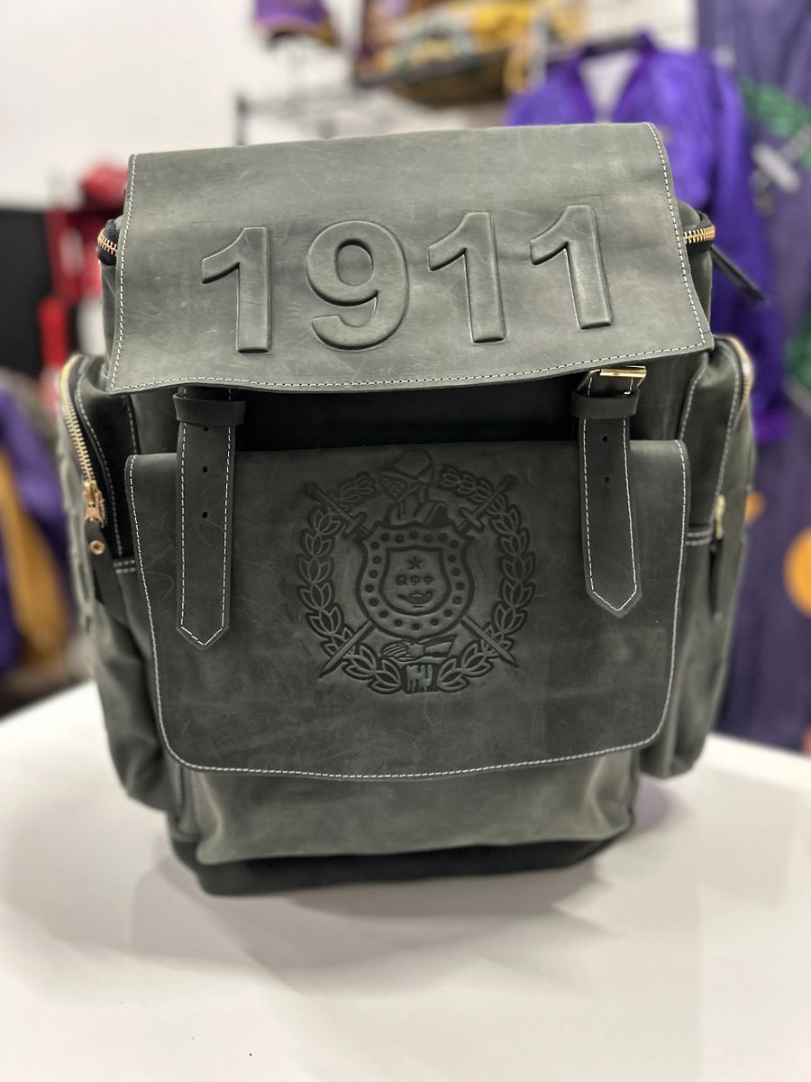 Omega Leather Backpack