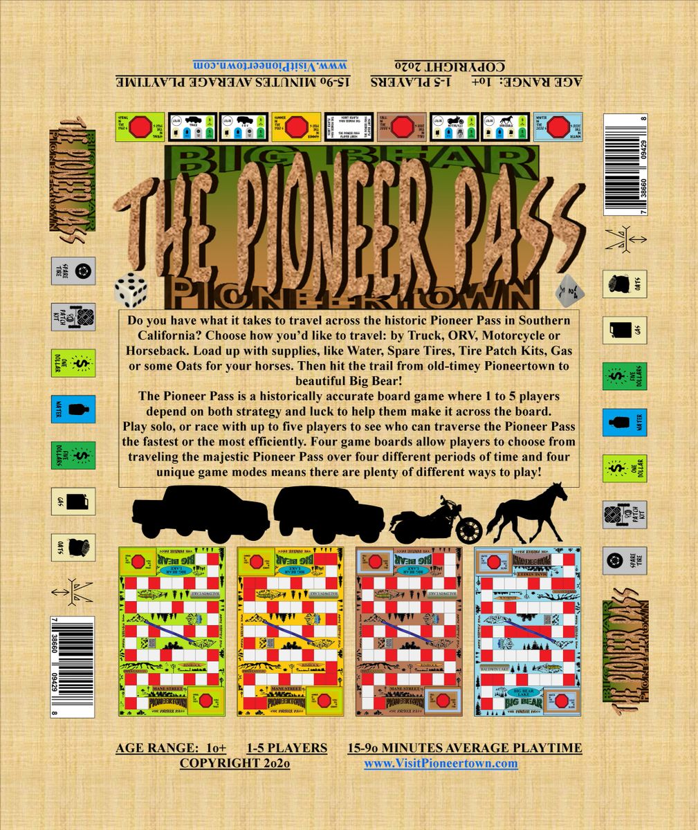 THE PIONEER PASS Board Game!