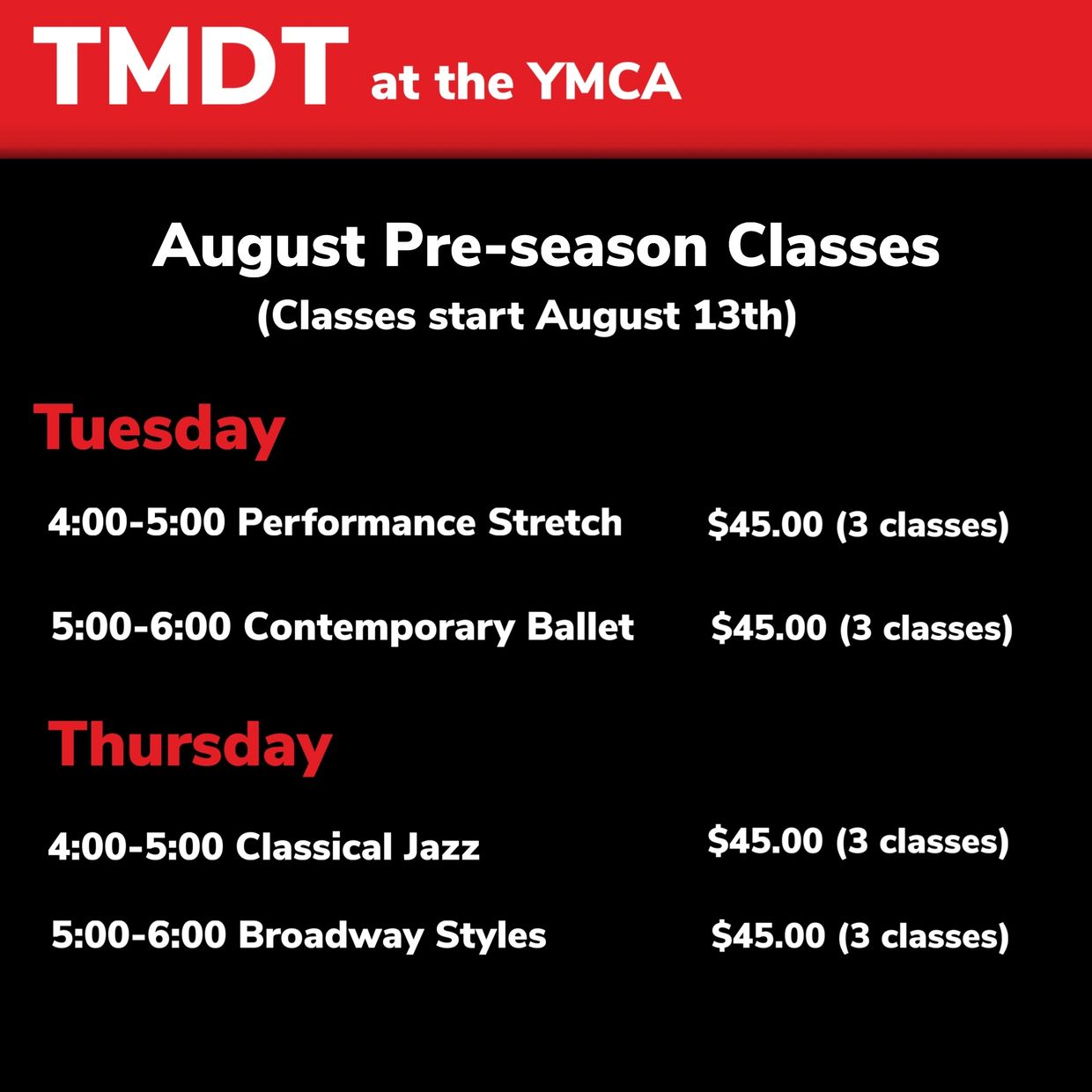 Taylor Made Dance and Theatre - Dance and Theatre, Education