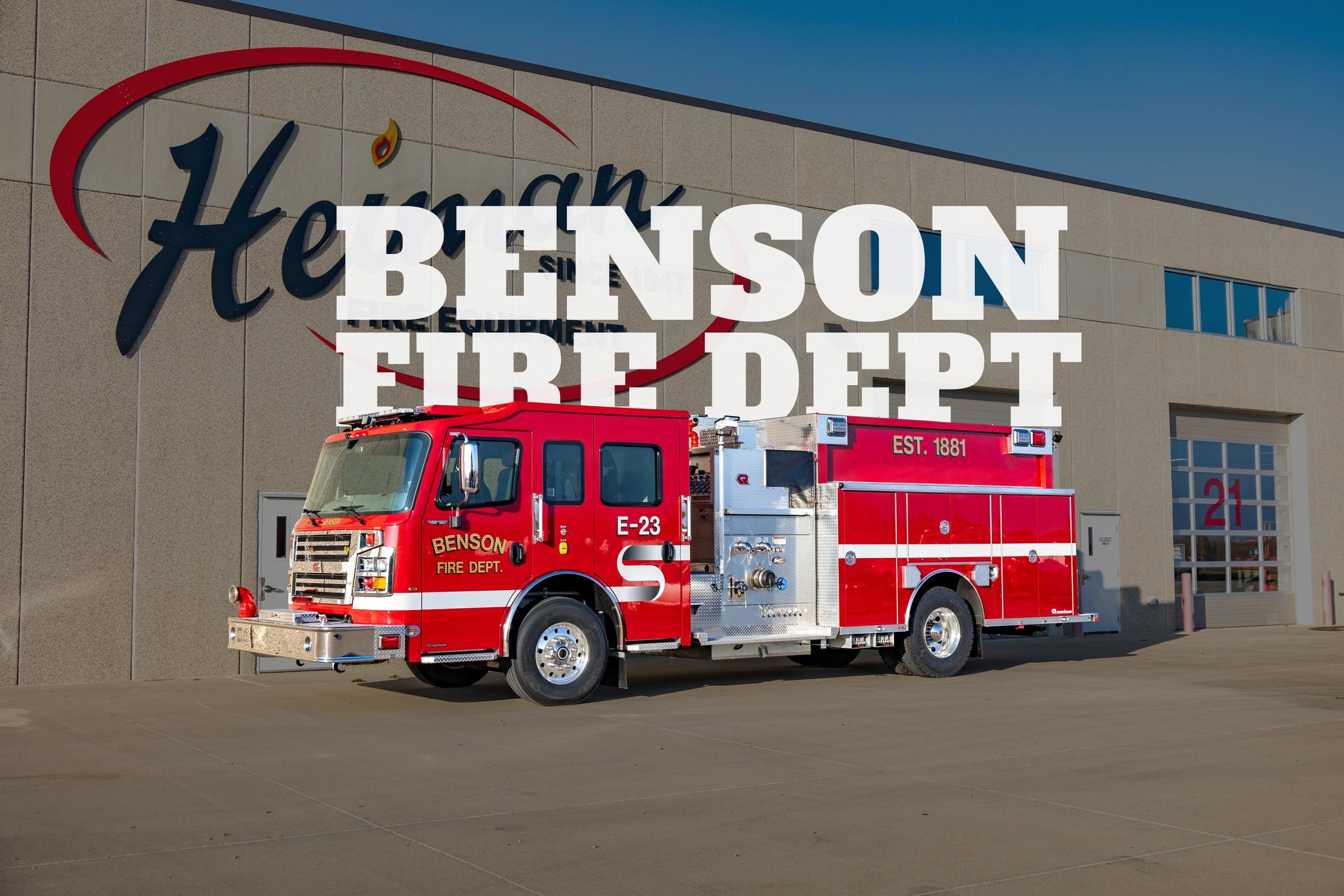 Benson Fire Dept, MN - Rosenbauer Pumper