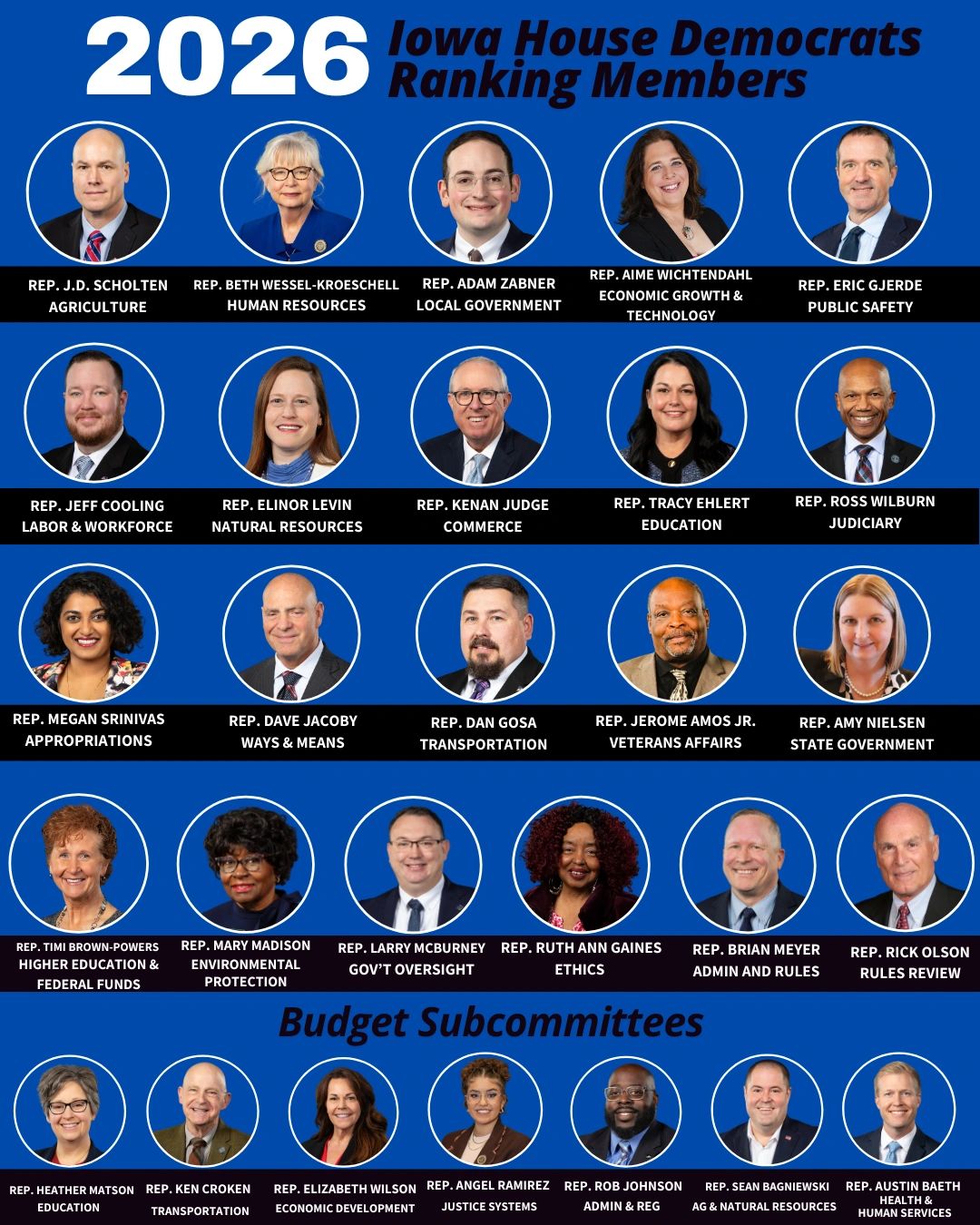 House Democrats Release Committee Assignments for 2026