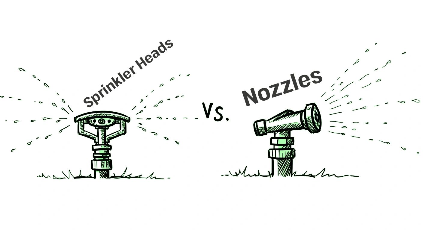 Sprinkler Heads vs. Nozzles