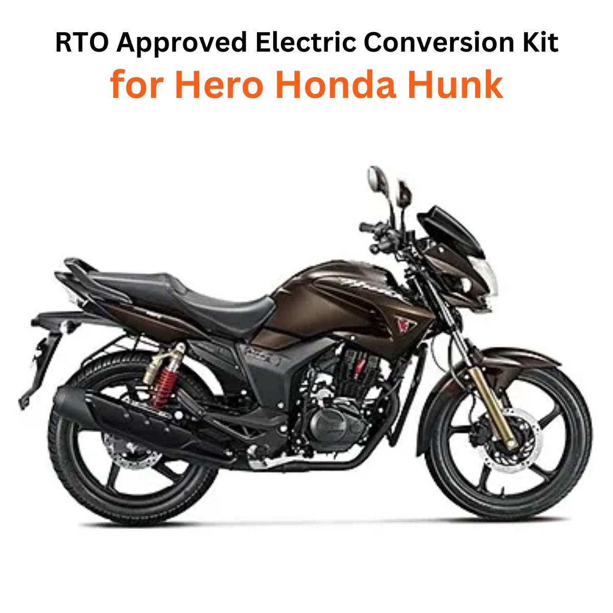 GoGoA1 RTO approved Motorcycle Electric Conversion kit for Hero Honda Hunk