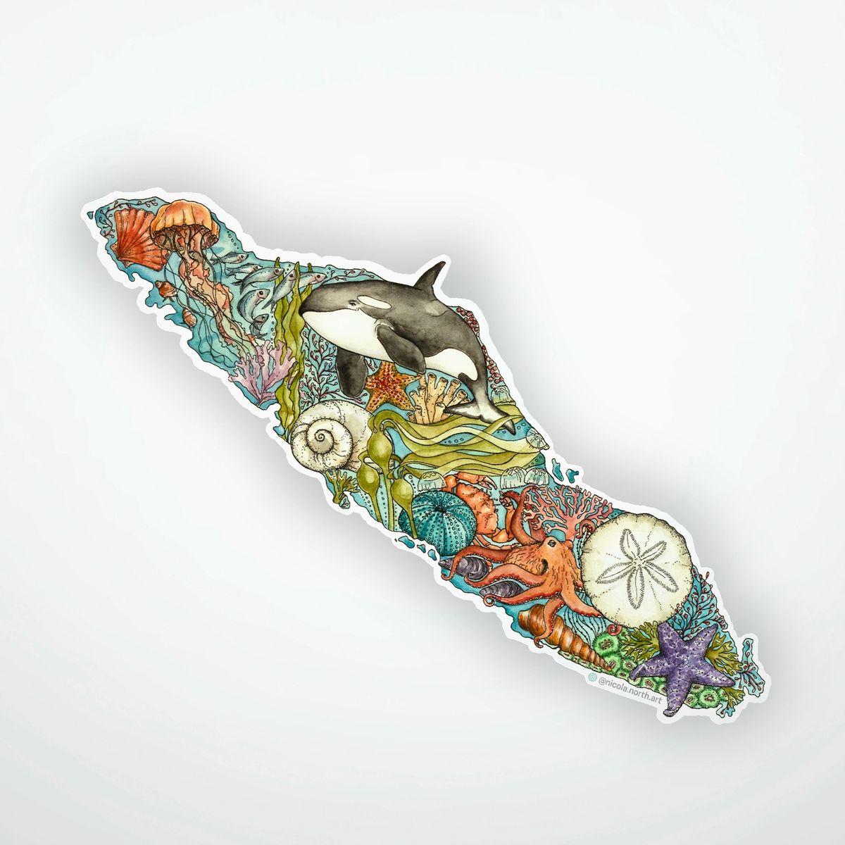 Vancouver Island, Under the Sea Stickers