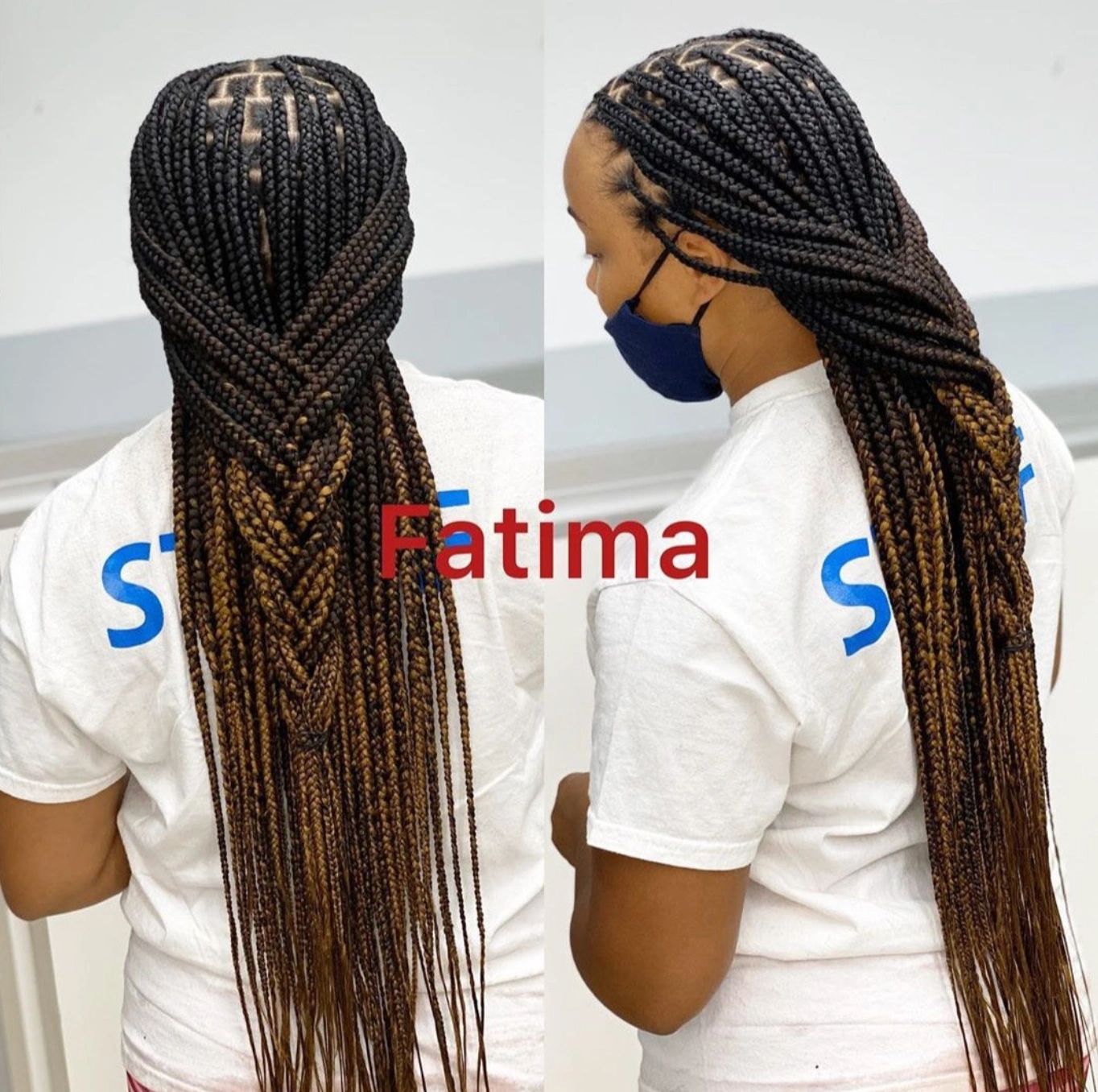 Medium Knotless Box Braids