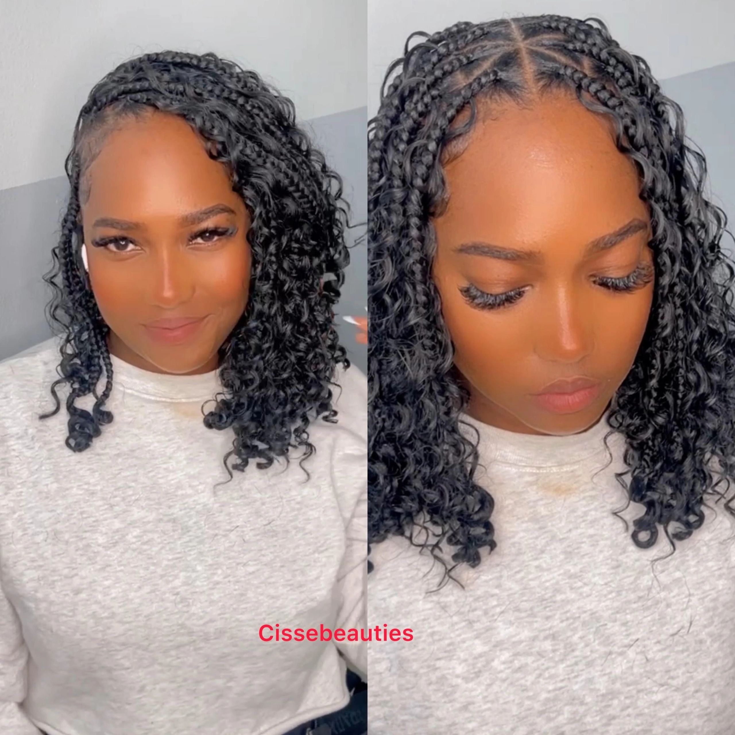 Triangle Bob Boho Knotless