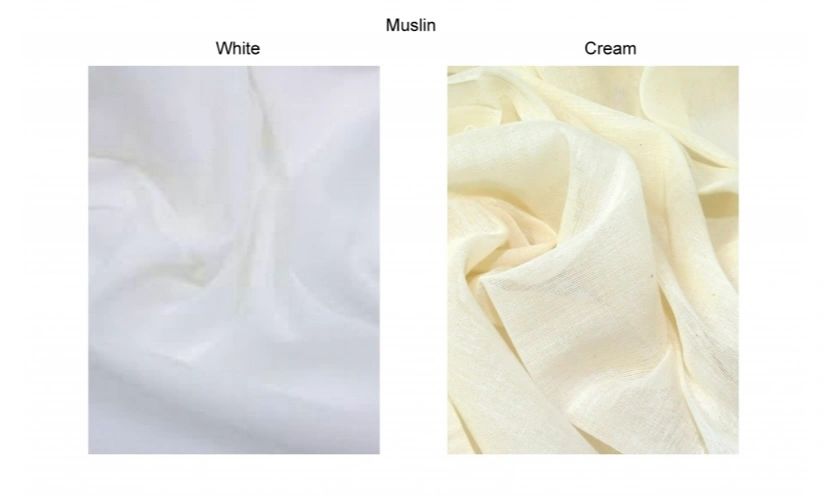 Muslin - white 1m