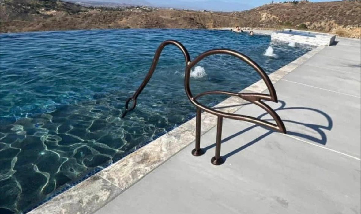 Swan Pool Rails - Swimming Pool Handrails, Swimming Pools, Pool Rails