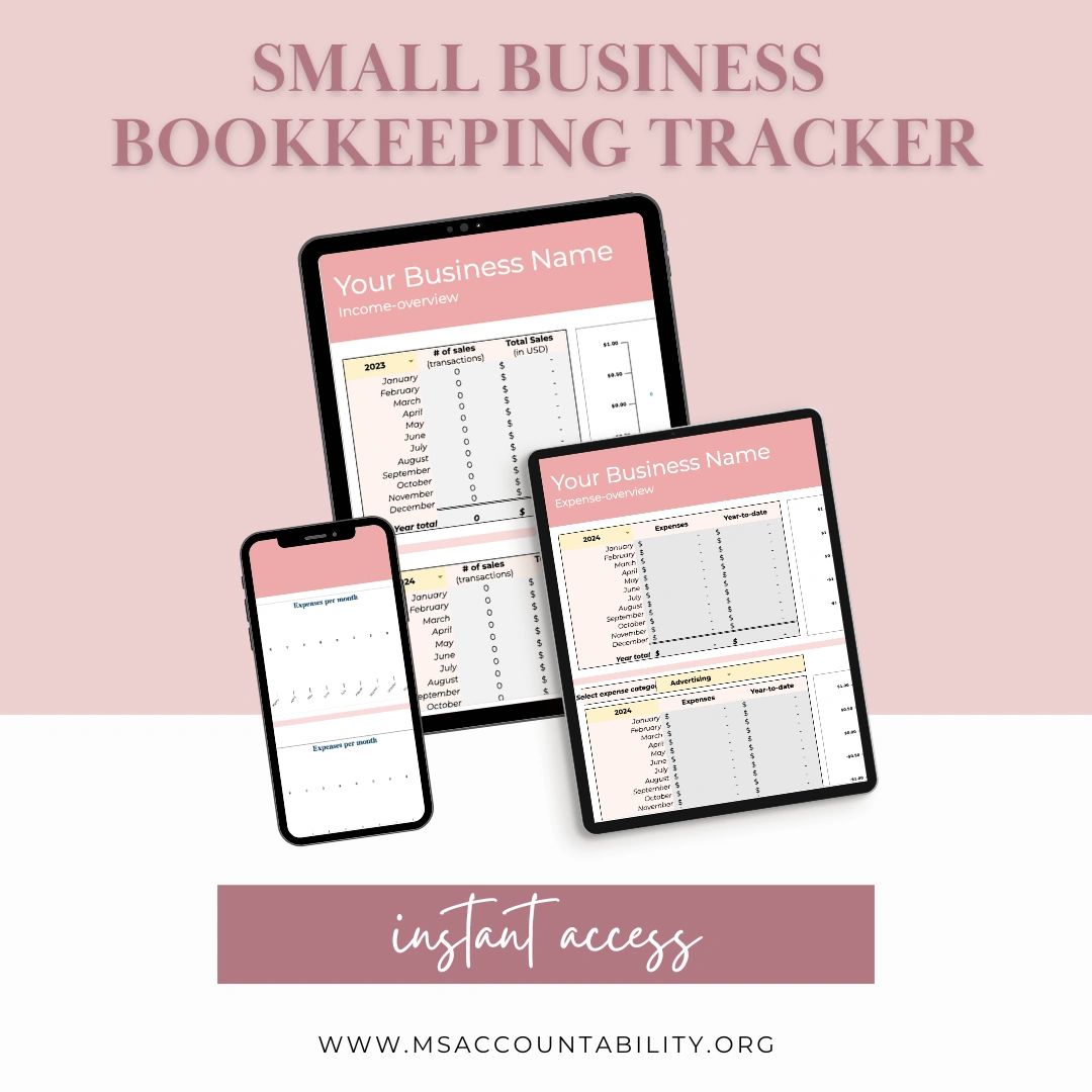 Small Business Bookkeeping Tracker