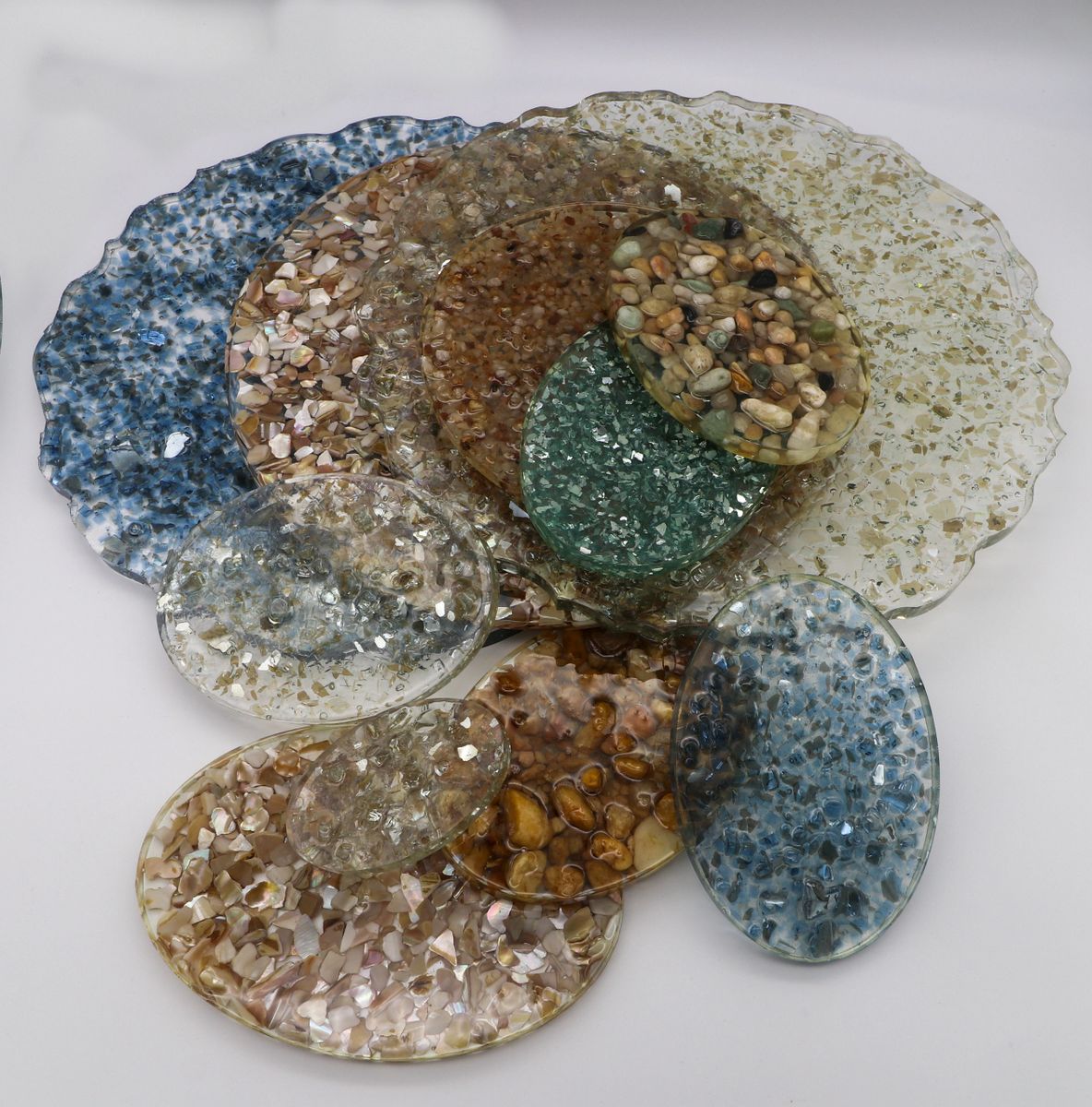 Colorful Resin Base for Sculptures