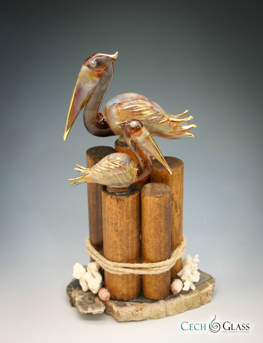 Double Pelican on Piling