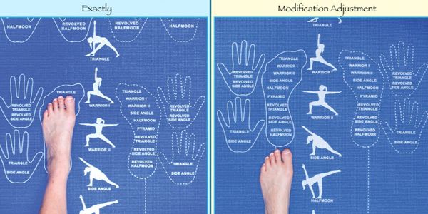 CopyCat Yoga - Instructional Yoga Mat, Alignment Yoga Mat, Yoga Mat