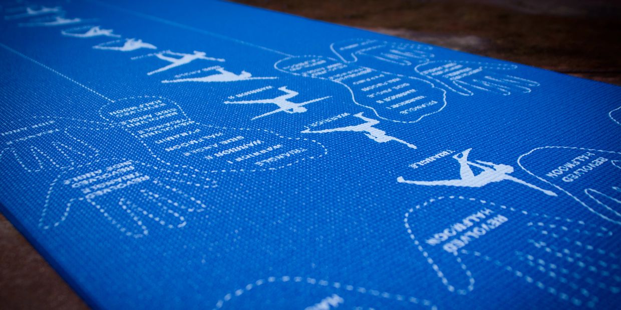 CopyCat Yoga - Instructional Yoga Mat, Alignment Yoga Mat, Yoga Mat