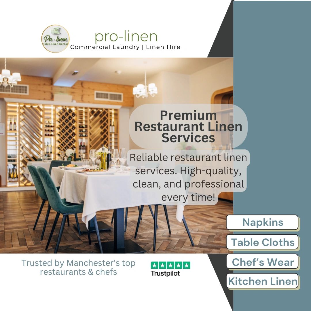 Restaurant Linen Service in Manchester | Pro-Linen