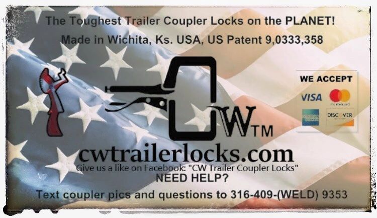 Trailer Locks - CW Trailer Coupler Locks (Tm)