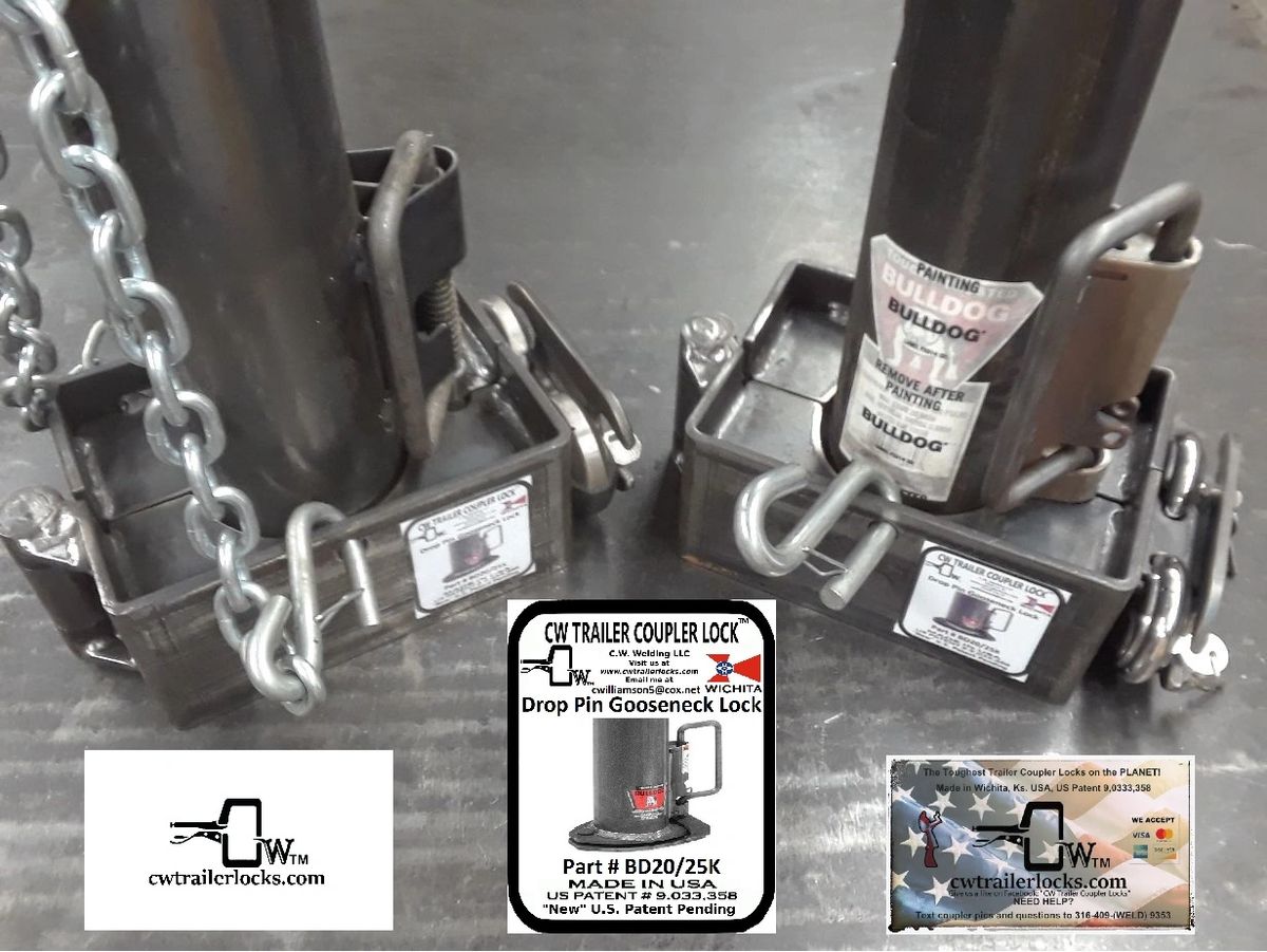Drop Pin Gooseneck Lock Bulldog/Ram 20K/25K/30K load rated couplers ...